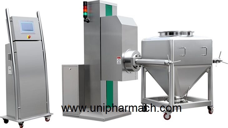 Pharmaceutical Machinery Single-Column Lifting Hopper Type Mixer